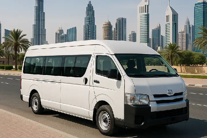 Hire 14 seater van for Sharjah City tour